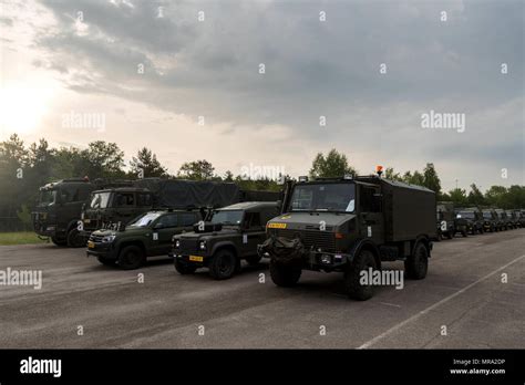 Dutch Marines In Cooperation Of Movecon Units Load Their Equipment On