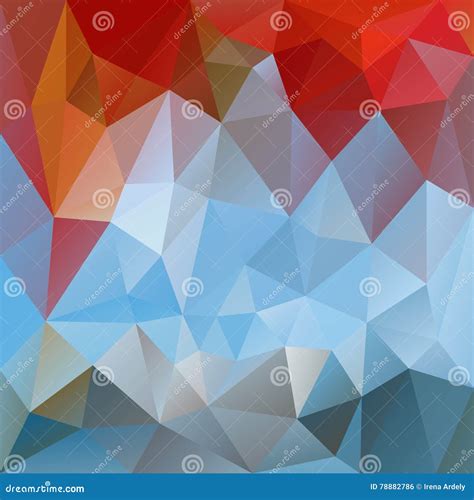 vector irregular polygon background with a triangular pattern in blue