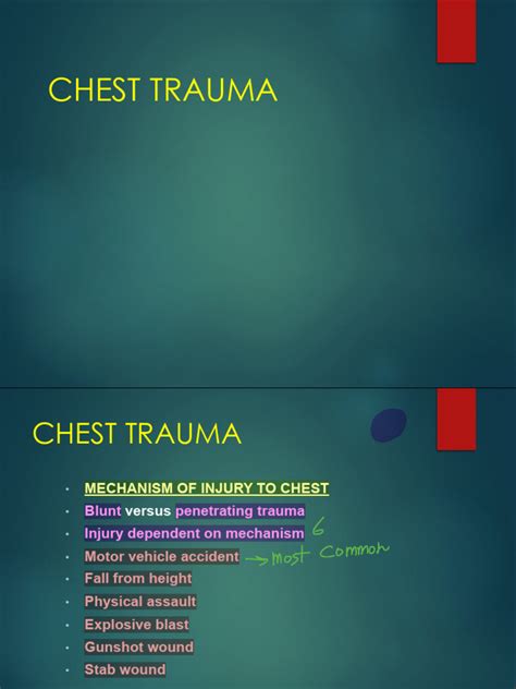 31 Chest Trauma Download Free Pdf Thorax Major Trauma