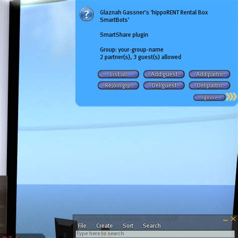 smartshare tenant inviter store smartbots second life bot hosting