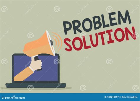 text sign showing problem solution conceptual photo solving consists