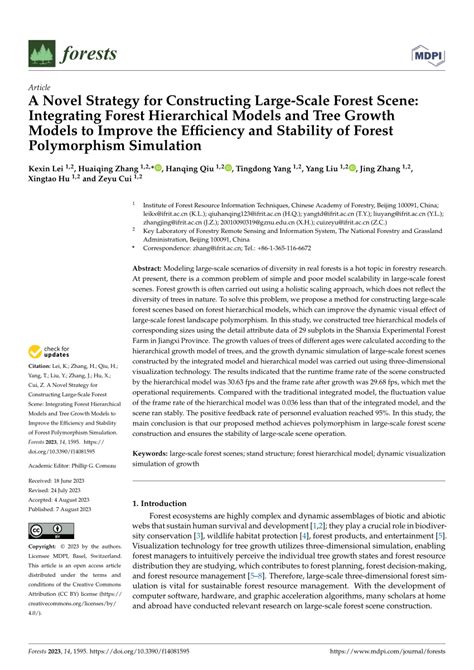 pdf a novel strategy for constructing large scale forest scene