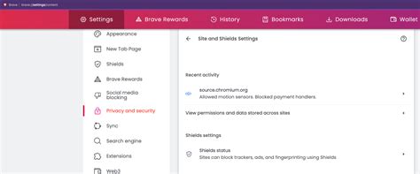 Shields Up Section In Shields Status Settings Page Should Not Exist