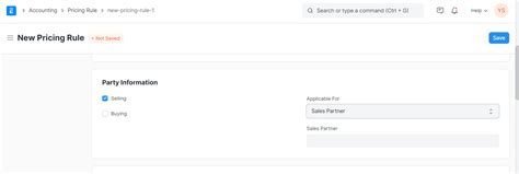 Include Salesperson Masterdoctype In Pricing Rule Under Party Information Applicable For