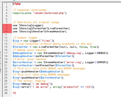 Php 500 Error When Testing Monlog Package Stack Overflow