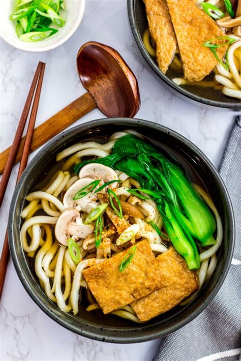 Vegan Udon Noodle Soup Without Miso My Eclectic Bites
