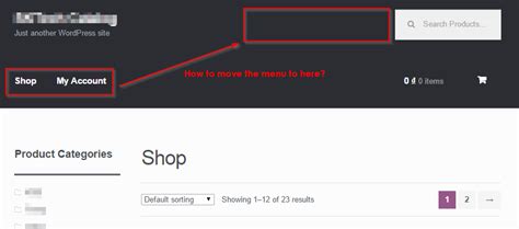 Customization How To Move Menu Next To Left Of The Search Box WordPress Development Stack