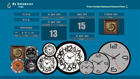 My Rainmeter Time By Robdebo On Deviantart