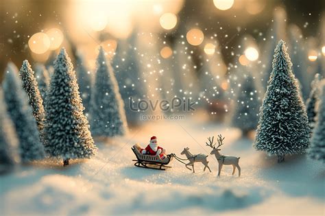 귀여운 산타클로스와 순록 일러스트 무료 다운로드 Lovepik