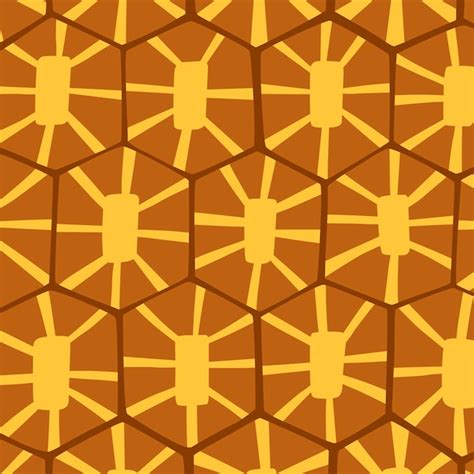 Premium Vector Hand Drawn Turtle Shell Pattern