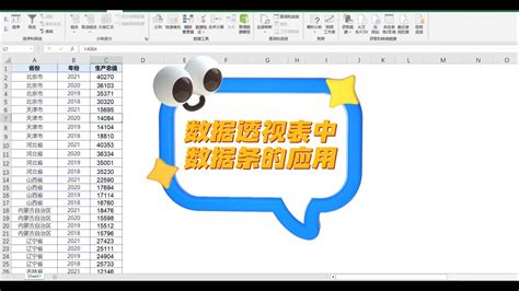 EXCEL技巧数据条在透视表中的应用 YouTube