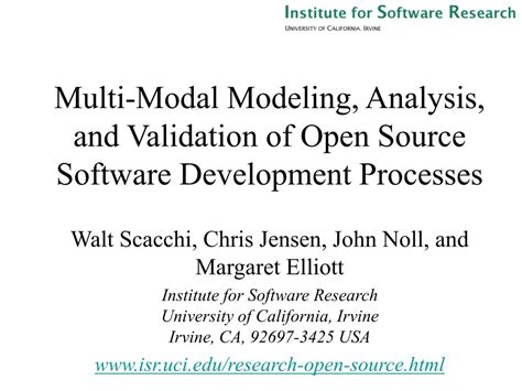 ppt multi modal modeling analysis and validation of open source