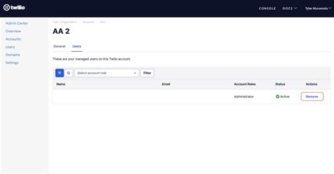 Managed Users Twilio
