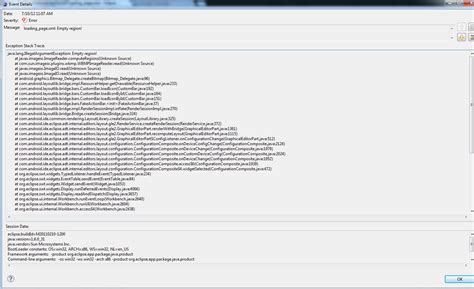 Android Empty Region In Xml Stack Overflow