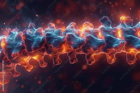 Exploring The Heat Of Chemical Bonds A 3d Visualization Of Glowing Molecules In A Complex