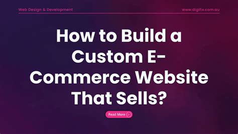 how to build a custom e commerce website that sells diix