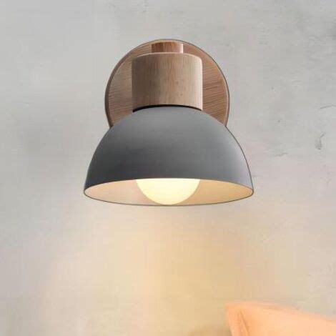 Wall Light Vintage Retro Indoor Lamp E27 Wooden Metal Wall Lamp