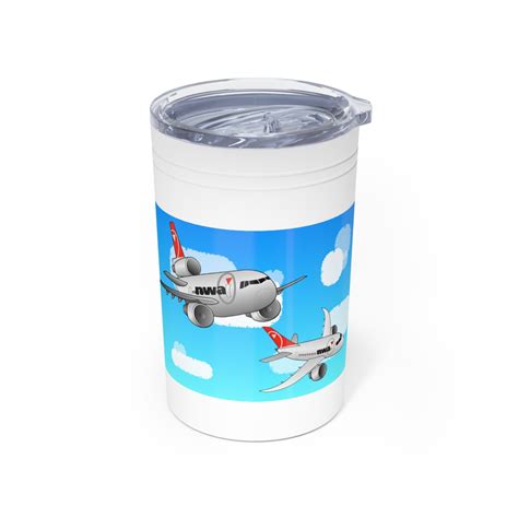 Vacuum Tumbler 11oz Chibi Nwa 2000s Jets Northwest Airlines History Center