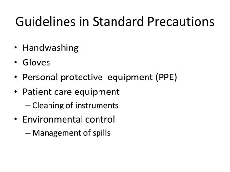Standard Precaution Ppt