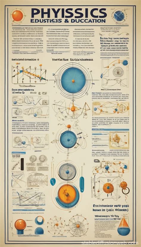 Physics Education Poster Stable Diffusion Online