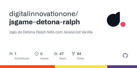 Github Digitalinnovationonejsgame Detona Ralph Jogo Do Detona Ralph Feito Com Javascript Vanilla