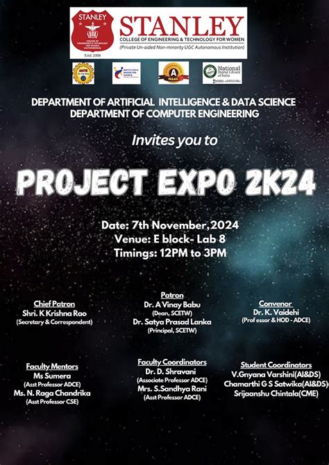 The Department Of Ai And Ds And Cme Is Organizing A Project Expo