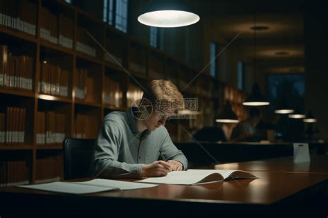安静的图书馆里高清图片下载 正版图片600009651 摄图网