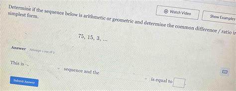 Solved Simplest Form Watch Video Show Examples Determine If The