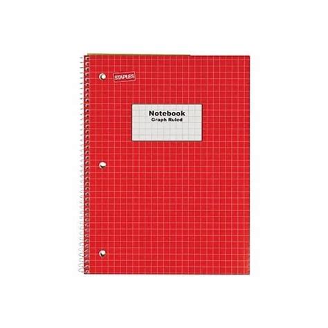 Spiral Bound Red Graph Ruled Notebook For School At Rs 400 Piece In Noida