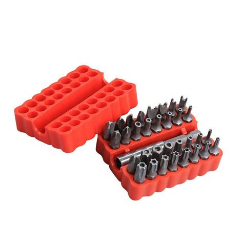 Security Tamper Proof Bit Set 33pc Torq Torx Hex S Vicedeal