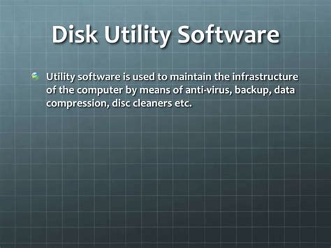 Software System Utilities Ppt