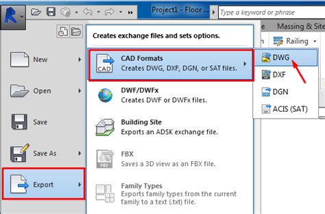 Export To DWG Revit Workflow