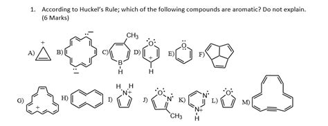 Solved According To Huckel S Rule Which Of The Following Chegg