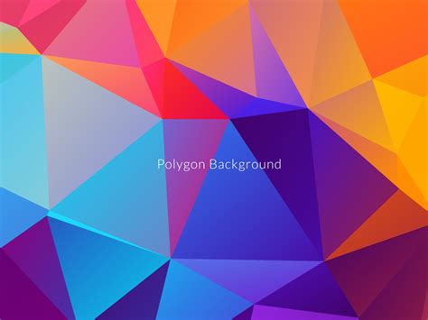 Abstract Polygonal Triangles Colorful Background Vector Art At Vecteezy