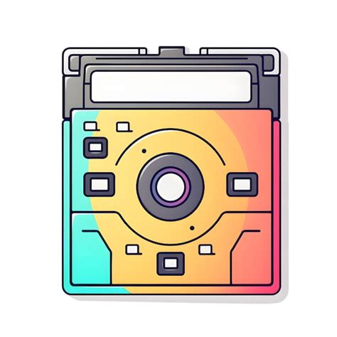 Premium Ai Image Retro Floppy Disk