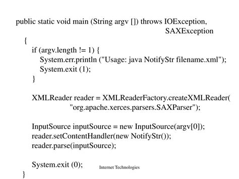 Ppt Java And Xml Dom And Sax Powerpoint Presentation Free Download