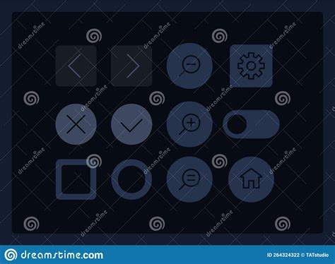Software Ui Elements Kit Stock Vector Illustration Of Right 264324322