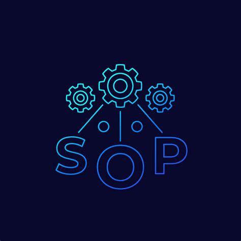 Sop Standard Operating Procedure Linear Icon 2266174 Vector Art At Vecteezy