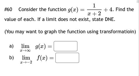 Solved 60 ﻿consider The Function G X 1x 2 4 ﻿find The