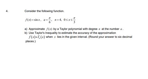 Solved Consider The Following Function Chegg