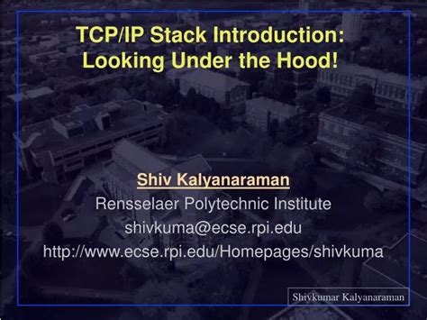 PPT TCP IP Stack Introduction Looking Under The Hood PowerPoint Presentation ID