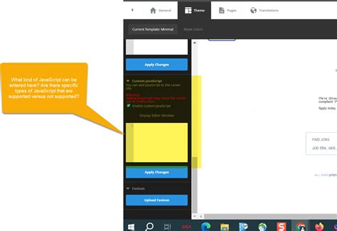 Custom Javascript And Orc Career Sites Questions — Cloud Customer Connect