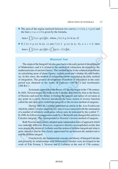 Application Of Integrals NCERT Book Of Class Mathematics Part II