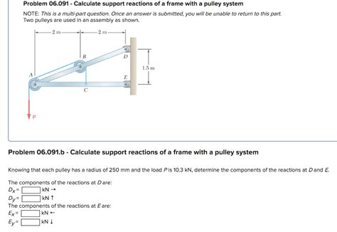 Solved Problem 06 091 Calculate Support Reactions Of A