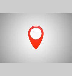 Map Pin Flat Design Style Modern Icon Pointer Vector Image