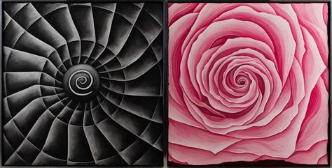 Spiral Rose Diptych 2023 By Rebecca Ackroyd Ocula