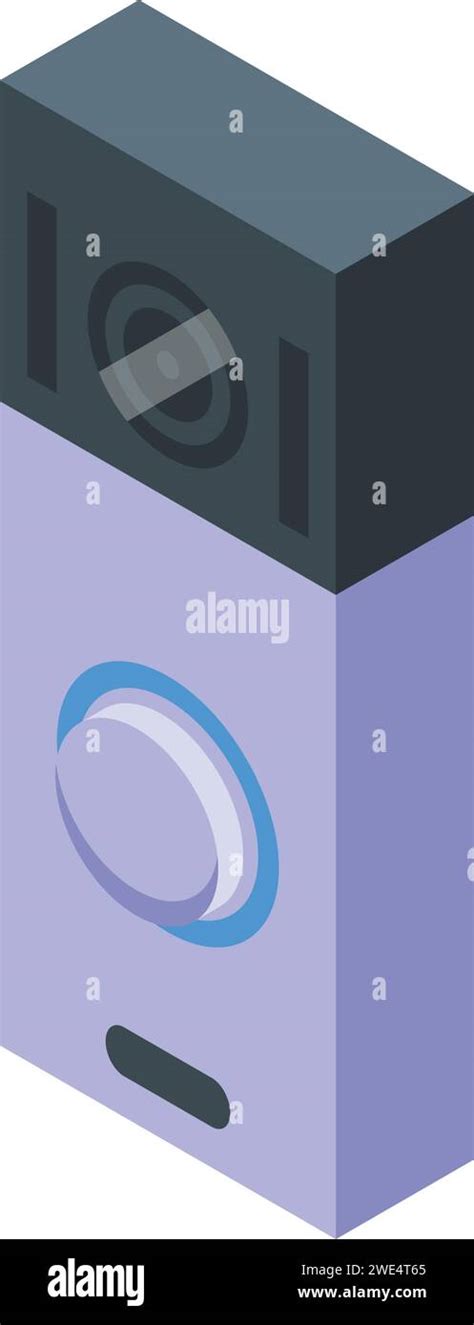 Control Digit Button Icon Isometric Vector Door Bell Security Sound Stock Vector Image And Art