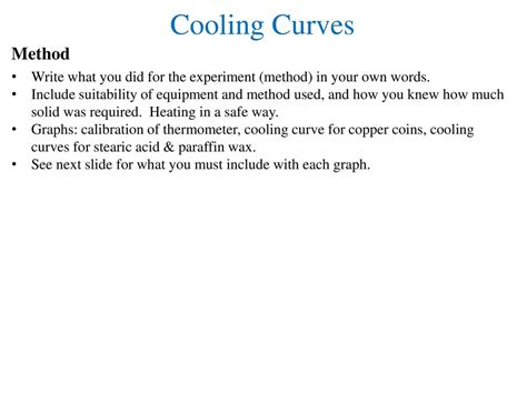Cooling Curves Aim Investigate Cooling Of Different Substances And Use