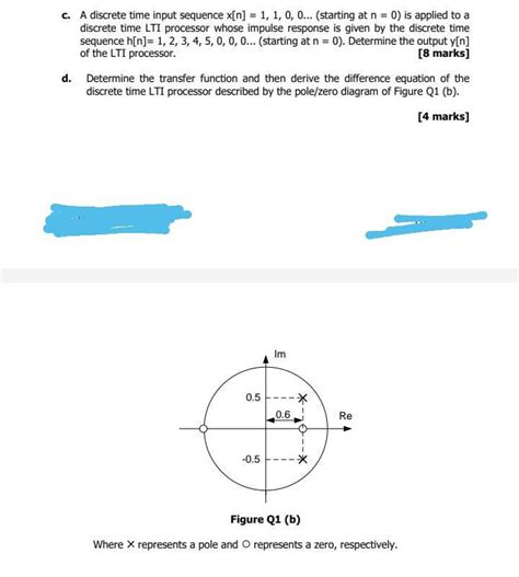 Solved C A Discrete Time Input Sequence X N 1100
