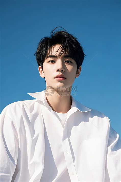 穿着白衬衣的帅哥高清图片下载 正版图片402679546 摄图网